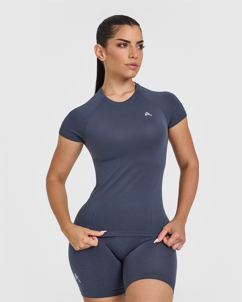 Blue Gym Top Women's - Fitted | Oner Active US