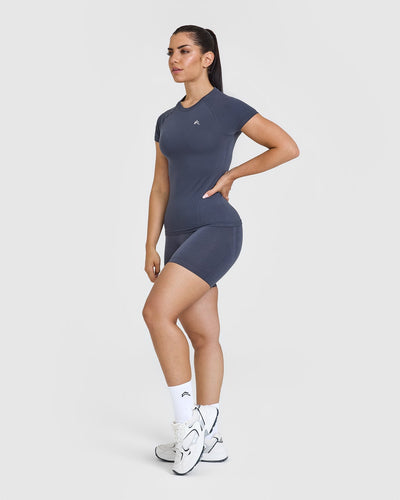 Blue Gym Top Women's - Fitted | Oner Active US