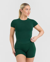 Short Sleeve Green Shirt Women's - Mid Length | Oner Active US