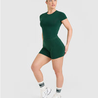 Short Sleeve Green Shirt Women's - Mid Length | Oner Active US