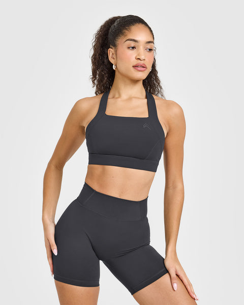 Wide Strap Sports Bra Women's - Coal | Oner Active US