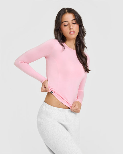 Oner Active Mellow™ Soft Long Sleeve Top - Petal Pink | Oner Active US