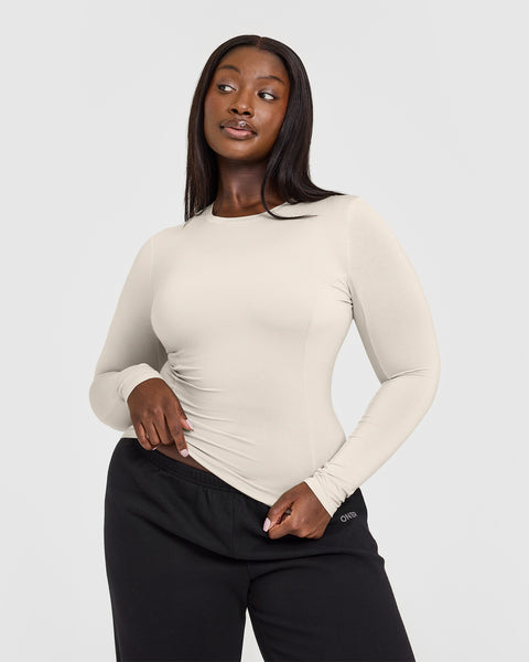 Women's Long Sleeve Top Sand | Oner Active US