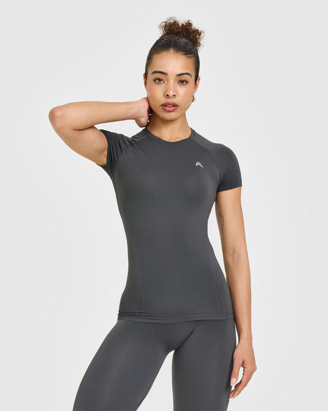 Grey Fitted Top Women's - Seamless | Oner Active US