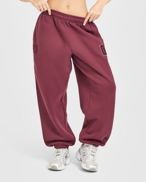 Foundations Oversized Oner 25 Joggers in Burnt Maroon | Oner Active US