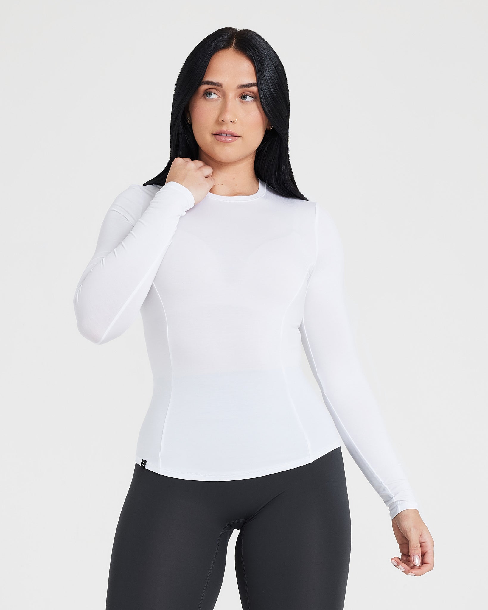 White Long Sleeve Top Women's - Slim Fit | Oner Active US