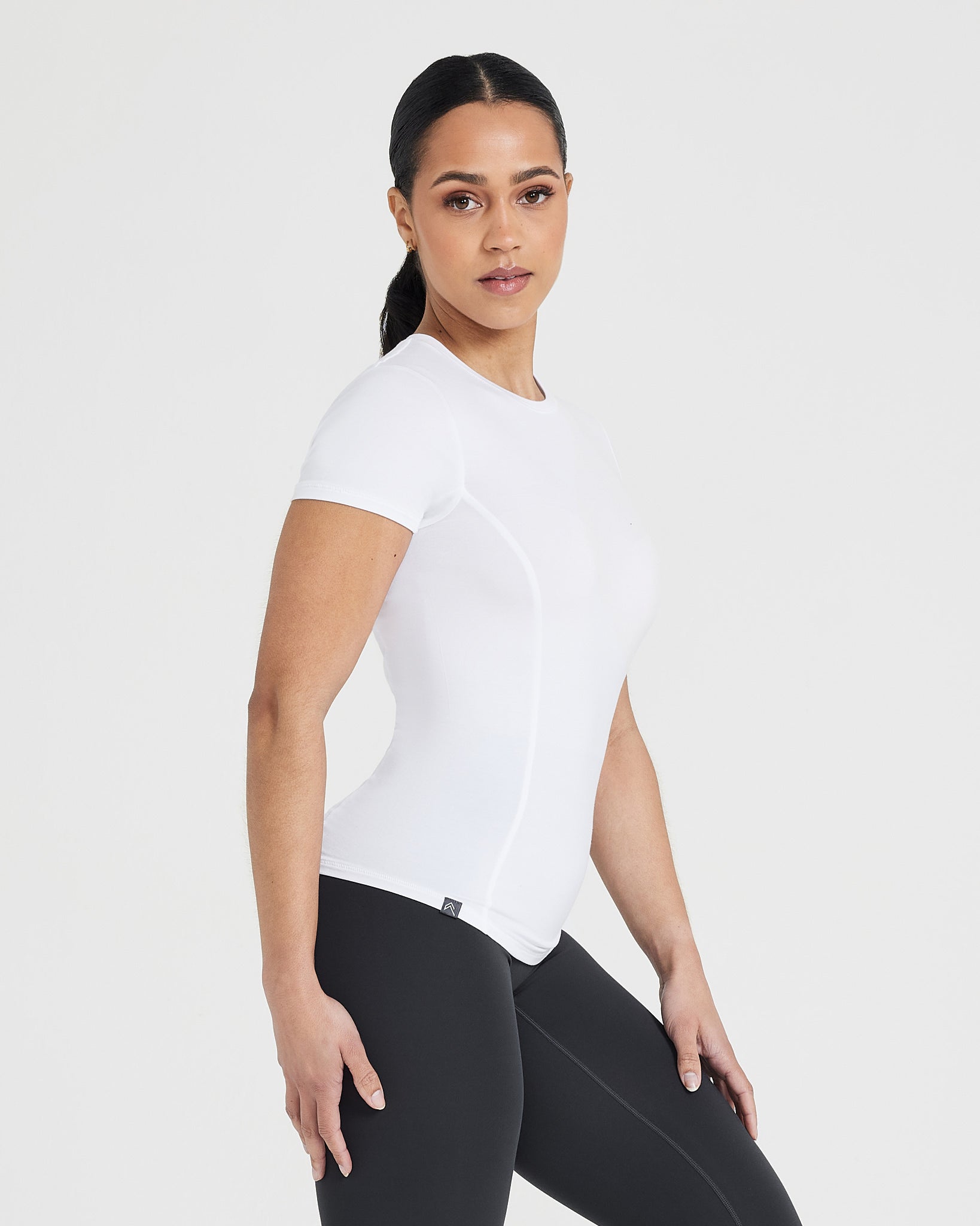 Women's Short Sleeve Shirt White - Cap Sleeve | Oner Active US