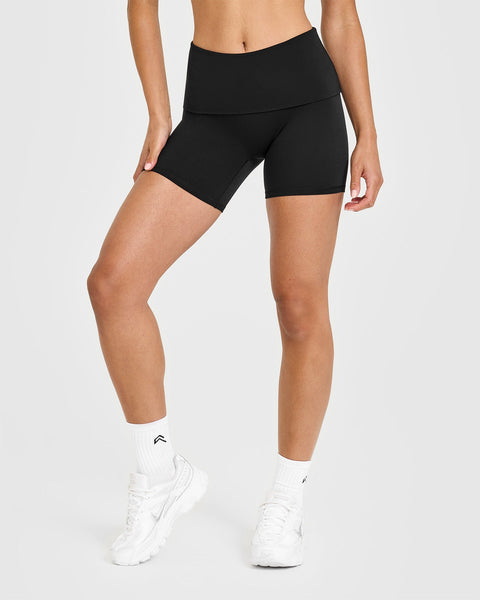 SoftMotion™ Fold Over Shorts 6" in Black | Oner Active US