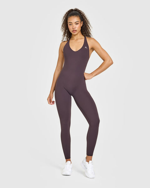 Unified Scoop Back All In One Long in Dark Umber Brown | Oner Active US