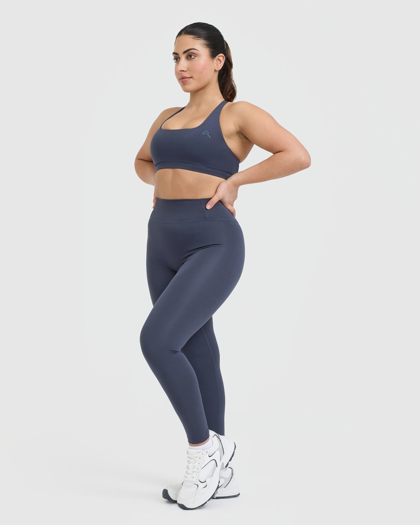 High Waist Blue Workout Leggings Women's | Oner Active US