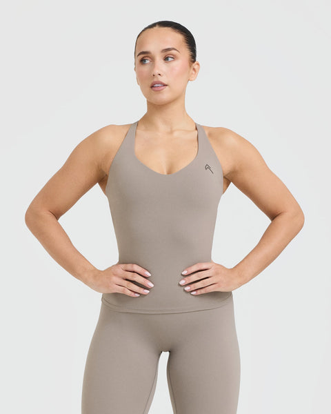 Unified V Neck Cross Back Tank Top in Minky | Oner Active US