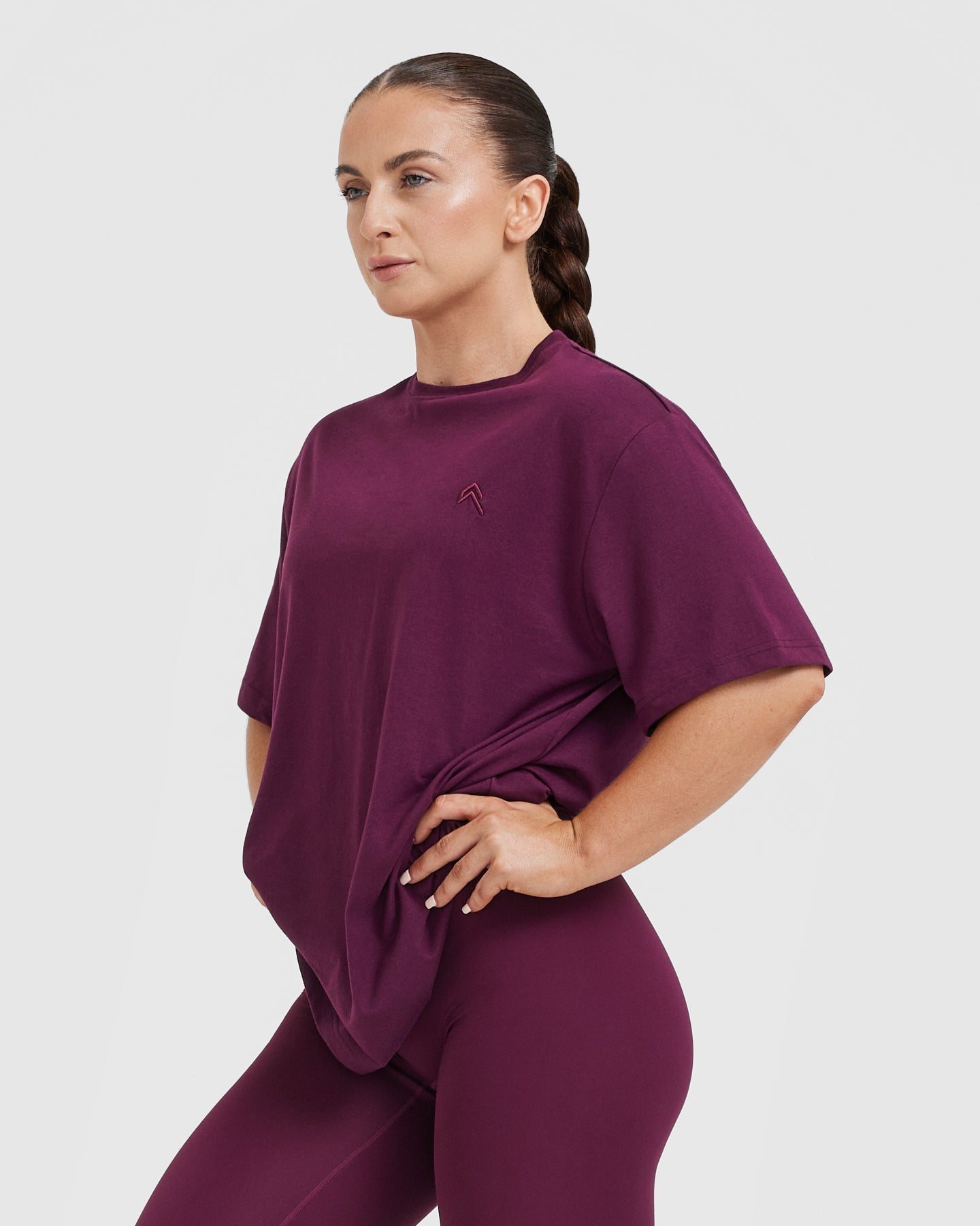 Classic Oversized Lightweight T-Shirt Women Ripe Fig | Oner Active US