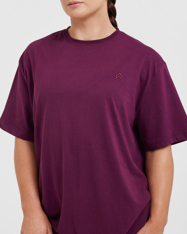 Classic Oversized Lightweight T-Shirt Women Ripe Fig | Oner Active US