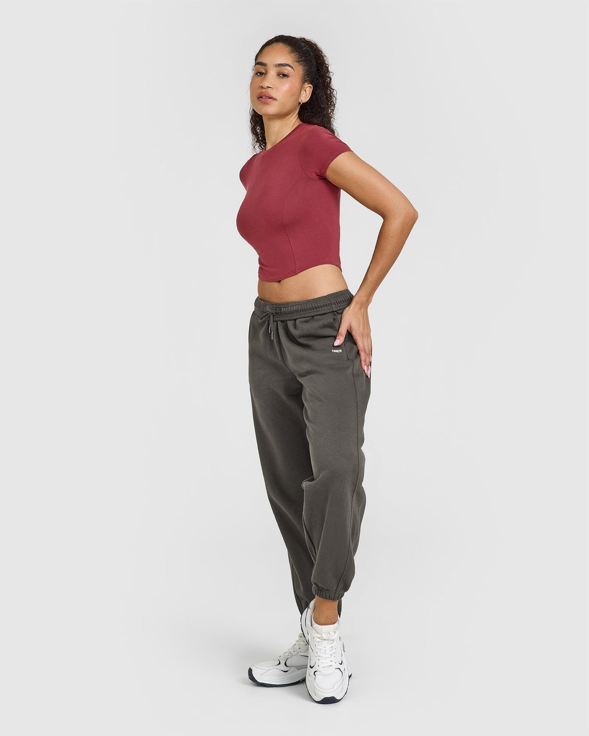 Short Sleeve Top Women's Mid Length - Burnt Cherry | Oner Active US