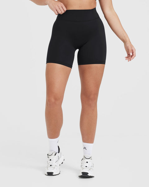 Black High Rise Shorts Women's | Oner Active US