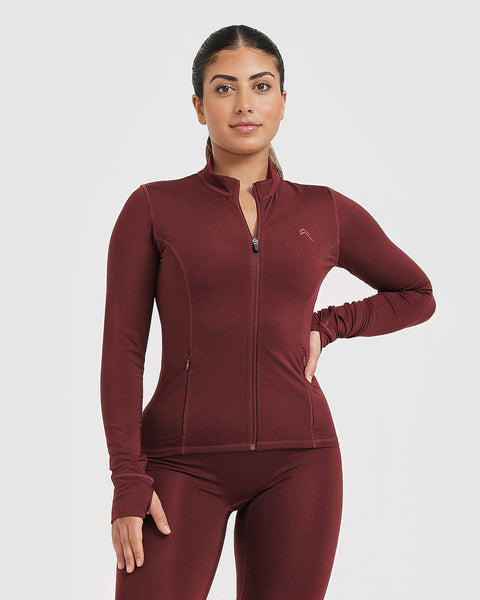 Timeless Jacket Women's - Full Zip - Mulled Wine | Oner Active US