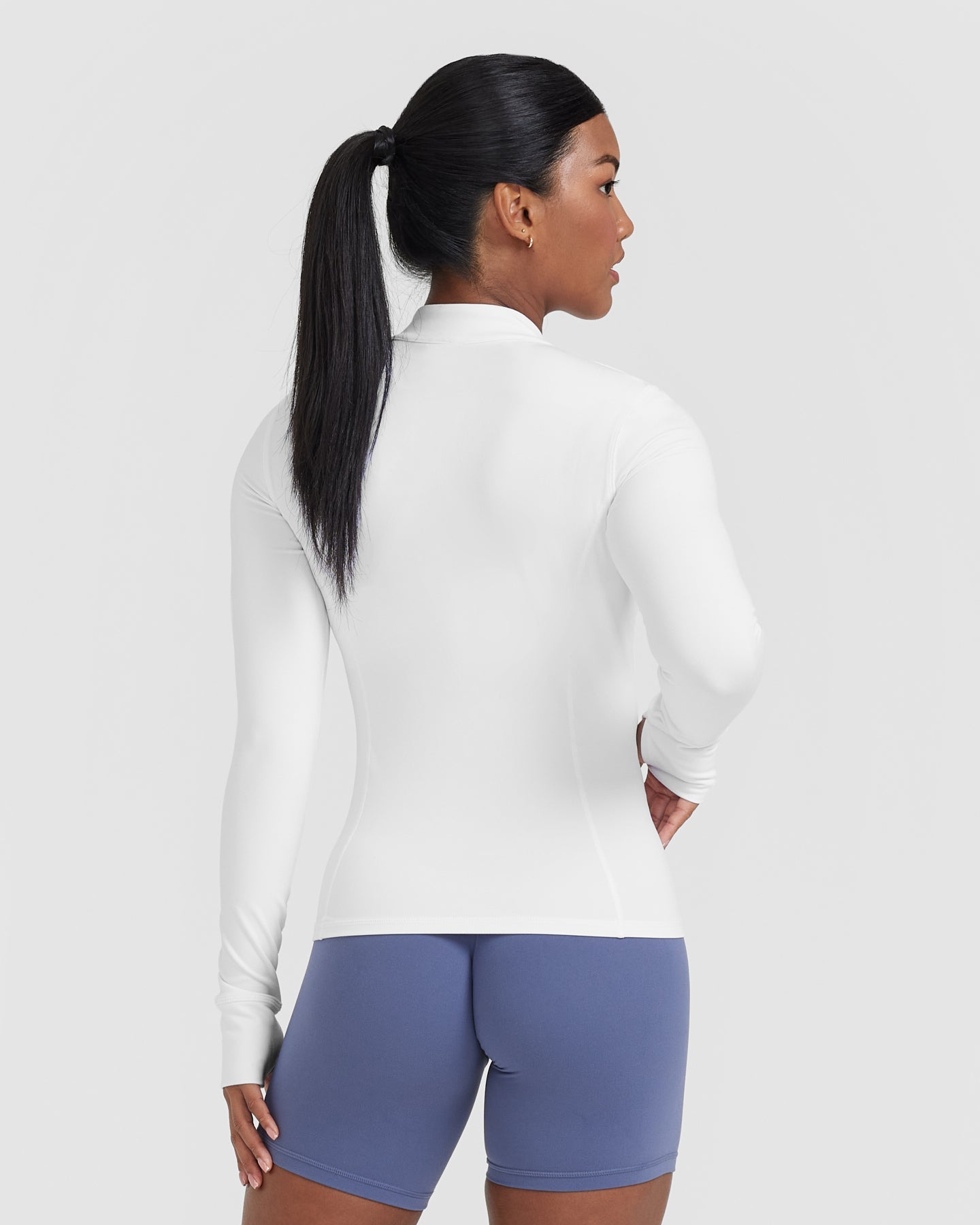 White High-Neck Jacket - Women's - Body Fit | Oner Active US